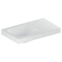 Geberit iCon Light Handwaschbecken, 53 cm x 31 cm, ohne Hahnloch, ohne &Uuml;berlauf, Ablagefl&auml;che rechts, 501832, 501.832.00.3, Farbe: wei&szlig;