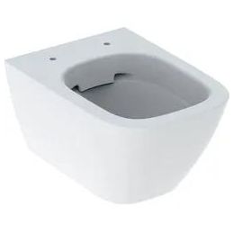 Geberit Smyle Square Wand-WC Tiefsp&uuml;ler, verk&uuml;rzte Ausladung, geschlossene Form, rimfree 500379, 500.379.01.8, Farbe: Wei&szlig;, mit KeraTect