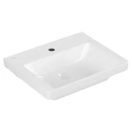 Villeroy & Boch Villeroy & Boch Subway 3.0 Handwaschbecken, rechteck, 1 Hahnloch, ohne &Uuml;berlauf, 500x400mm, 43705101, Farbe: wei&szlig;-alpin