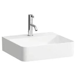 Laufen VAL Handwaschbecken, ohne Hahnloch, ohne &Uuml;berlauf, 450x420mm, H815281A001121, Farbe: Wei&szlig; mit LCC Active