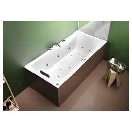 RIHO Lugo Rechteck-Badewanne, Version rechts, mit Bliss-System, Einbau, 2-Sitzer, wei&szlig;, B135005005, Ausf&uuml;hrung: 190x80x47,5cm, Nutzinhalt: 235 Liter