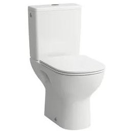 Laufen LUA Stand-WC, Abgang waagerecht, 650x360x420mm, H8240864000001, Farbe: Wei&szlig; mit LCC