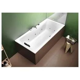 RIHO Lusso Rechteck-Badewanne, Version rechts, mit flow-System, Einbau, 2-Sitzer, wei&szlig;, B037011005, Ausf&uuml;hrung: 190x90x47,5cm, Nutzinhalt: 290 Liter