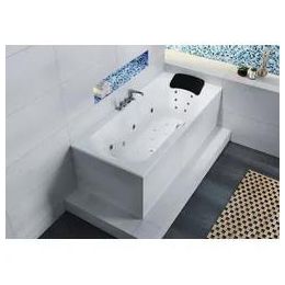 RIHO Lima Rechteck-Badewanne, Version links, mit Joy-System, Einbau, 2-Sitzer, wei&szlig; gl&auml;nzend, B053015005, Ausf&uuml;hrung: 190x90x49cm, Nutzinhalt: 240 Liter