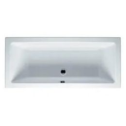 RIHO Lusso Rechteck-Badewanne, Einbau, 2-Sitzer, wei&szlig;, B07001005, Ausf&uuml;hrung: 170x75x47cm, Nutzinhalt: 170 Liter
