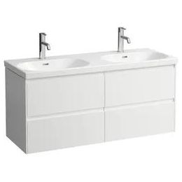 Laufen LANI f&uuml;r LUA Waschtischunterbau, 4 Schubladen, SoftClose, 1185x515x445mm, H4035741122601, Farbe: weiss matt