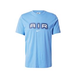 Nike Sportswear T-Shirt 'AIR' Herren Gr&ouml;&szlig;e XXL hellblau / wei&szlig;