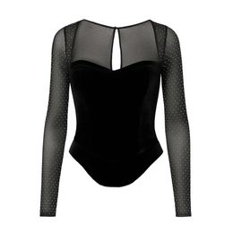 Goddiva Shirtbody Damen Gr&ouml;&szlig;e XS/S schwarz