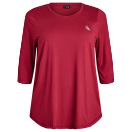 Active By Zizzi Shirt 'Abasic One' Damen Gr&ouml;&szlig;e XL/XXL rot
