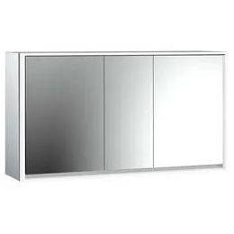 Emco loft Lichtspiegelschrank, 1600mm, 3 T&uuml;ren, Aufputzmodell, 979805122, Farbe: aluminium/spiegel