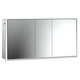 Emco loft Lichtspiegelschrank, 1600mm, 3 T&uuml;ren, Unterputzmodell, 979805123, Farbe: aluminium/spiegel