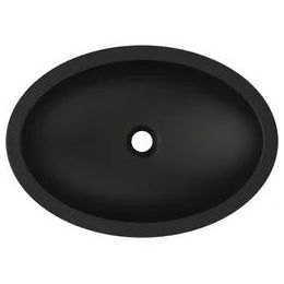 Ideal Standard Strada O Waschtisch-Schale, oval, ohne &Uuml;berlauf, K0784V3, Farbe: Schwarz Matt