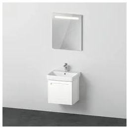 Duravit No.1 M&ouml;belset 550, inklusive Waschtisch, Waschtischunterbau, Spiegel, N10152018180000, Farbe: Wei&szlig; Matt Dekor