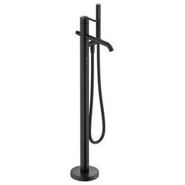 Duravit Balcoon Einhebel-Wannenmischer, freistehend, H&ouml;he 922mm, BA5250000046, Farbe: Schwarz Matt