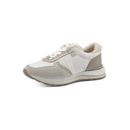 Tamaris Sneaker Damen Gr&ouml;&szlig;e 40 beige / dunkelbeige / wei&szlig;
