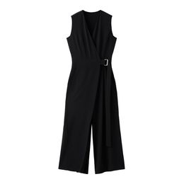 Mango Jumpsuit Damen Gr&ouml;&szlig;e L schwarz