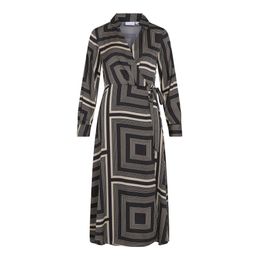 Vila Kleid Damen Gr&ouml;&szlig;e 44 hellbeige / schwarz Winterkleid