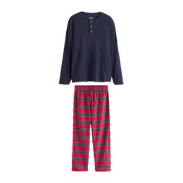 next Pyjama Herren Gr&ouml;&szlig;e M navy / tanne / rot