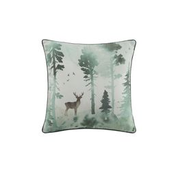 Kissen Winterlandschaft gr&uuml;n Ma&szlig;e (cm): B: 45 Accessoires > Kissen > Dekokissen &raquo; Sofa DE