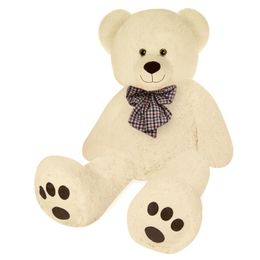 Monzana Plüschtier Teddybär XL Creme 100cm