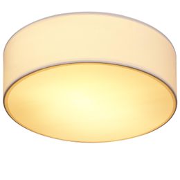 Monzana Deckenlampe Weiß Stoff Ø30cm