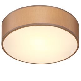 Monzana Deckenlampe Taupe Stoff Ø30cm