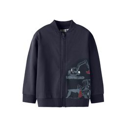 name it Sweatjacke 'NMMStorm' Jungen Gr&ouml;&szlig;e 122/128 navy / saphir / dunkelrot