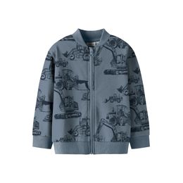 name it Sweatjacke 'NMMStorm' Jungen Gr&ouml;&szlig;e 104 rauchblau / taubenblau
