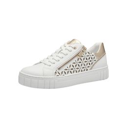 Marco Tozzi Sneaker Damen Gr&ouml;&szlig;e 41 gold / wei&szlig;