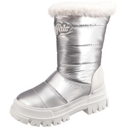Buffalo Snowboots 'Aspha' Damen Gr&ouml;&szlig;e 38 silber Winterschuhe
