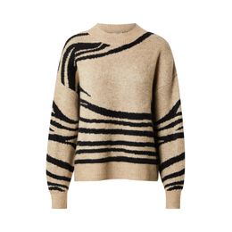 Jacqueline de Yong JDY Pullover 'Lincon' Damen Gr&ouml;&szlig;e M sand / schwarz