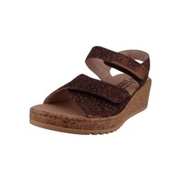 Mephisto Sandale 'Noor' Damen Gr&ouml;&szlig;e 40 braun / schwarz / silber