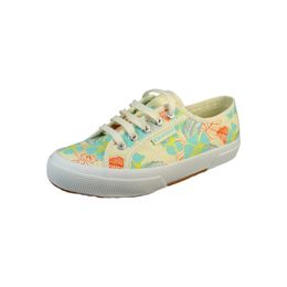 Superga Slip On 'Hibiscus' Damen Gr&ouml;&szlig;e 37 elfenbein / t&uuml;rkis / hellgelb / orange