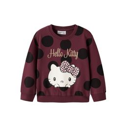 name it Sweatshirt M&auml;dchen Gr&ouml;&szlig;e 110 pastellpink / weinrot / schwarz / wei&szlig;