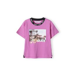MINOTI T-Shirt Jungen Gr&ouml;&szlig;e 146/152 hellbeige / himmelblau / orchidee / wei&szlig;