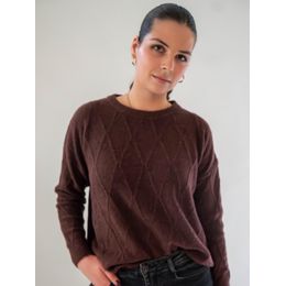 Wearable Stories Pullover 'Manou' Damen Gr&ouml;&szlig;e S schoko