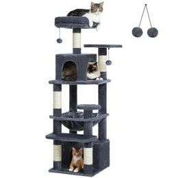 Pawz Road mittelgro&szlig;er Katzenbaum 136cm dunkelgrau