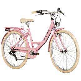 Dacapo Dacapo Damenfahrrad 26'' Toscana Damen Bike Vintage Rosa 6 Gänge RH 41 cm