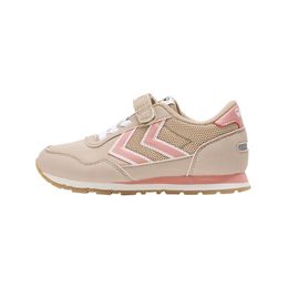 Hummel Sneaker 'Reflex' Jungen Gr&ouml;&szlig;e 35 beige / hellpink / wei&szlig;