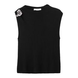 Mango Stricktop 'TAPIES' Damen Gr&ouml;&szlig;e L schwarz