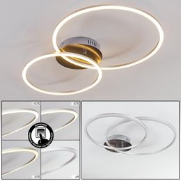 hofstein Johsa Deckenleuchte LED Nickel-Matt, 2-flammig
