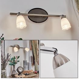 hofstein Holualoa Wandleuchte LED Nickel-Matt, 2-flammig