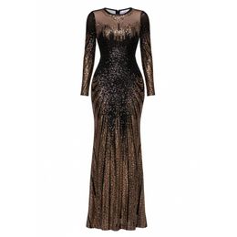 Goddiva Kleid Damen Gr&ouml;&szlig;e 42 gold Winterkleid