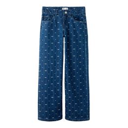 name it Jeans M&auml;dchen Gr&ouml;&szlig;e 128 blue denim / wei&szlig;
