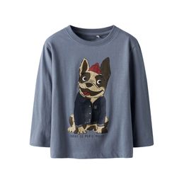 name it Shirt 'NMMROLF' Jungen Gr&ouml;&szlig;e 104 blau / grau