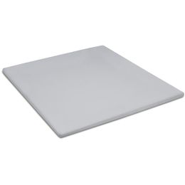 Spannbettlaken Cinderella "Topper-Spannbettlaken (bis 15 cm)", grau (light grau), B:200cm L:220cm, Renforc&eacute;, Obermaterial: 100% Baumwolle, Bettlaken, Spannbettlaken, Elastizit&auml;t f&uuml;r ein glatt bezogenes Bett, bis 15cm H&ouml;he