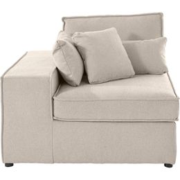 OTTO home Sofaelement &raquo;Florid&laquo; als Teil eines Modulsofas,, fester Sitzkomfort, auch in Cord beige Baumwollmix (60% Baumwolle/40% Leinen);Struktur fein