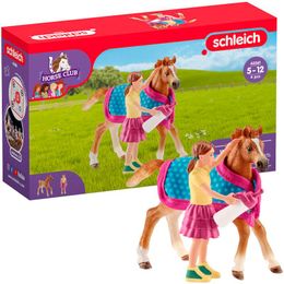 Schleich Spielfigur »HORSE CLUB, Fohlen mit Decke (42361)« bunt