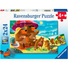 Ravensburger Puzzle »2x24, Urlaubsträume« Made in Europe bunt