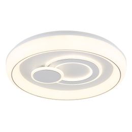 Globo LIGHTING Deckenleuchte »RUIZ« LED-Modul 1 Stk. warmweiß - kaltweiß Deckenlampe Wohnzimmer-Leuchte Schlafzimmer-Leuchte Flur Küche weiß matt